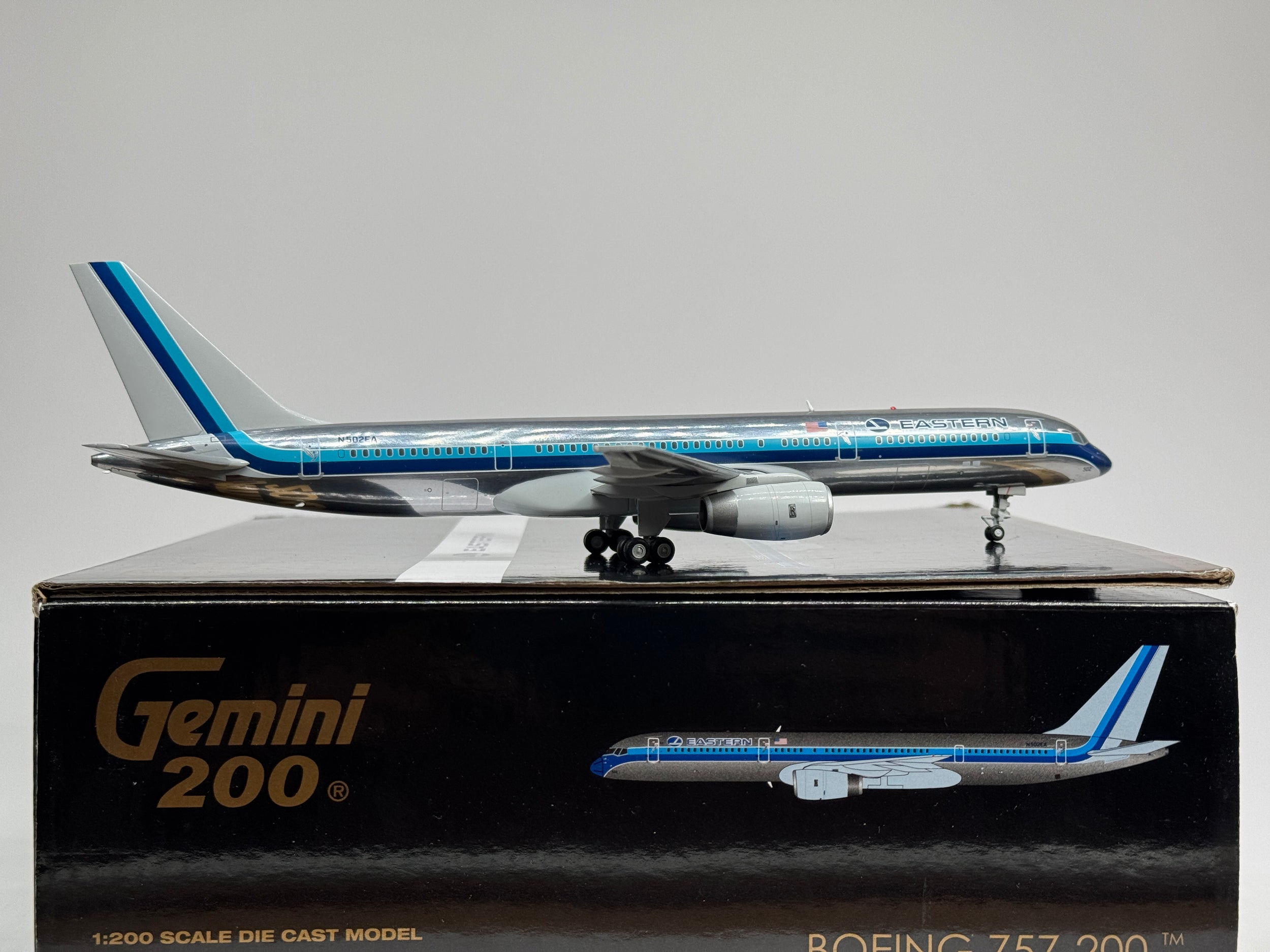 Gemini Jets 1:200 Eastern Airlines Boeing 757-200 N502EA bare metal G2 ...